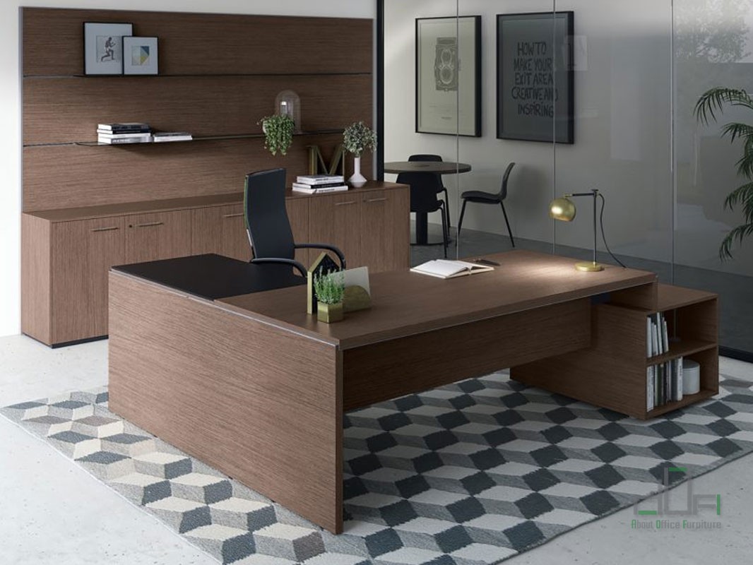 Birou managerial ASSET, cu structura metalica sau compact